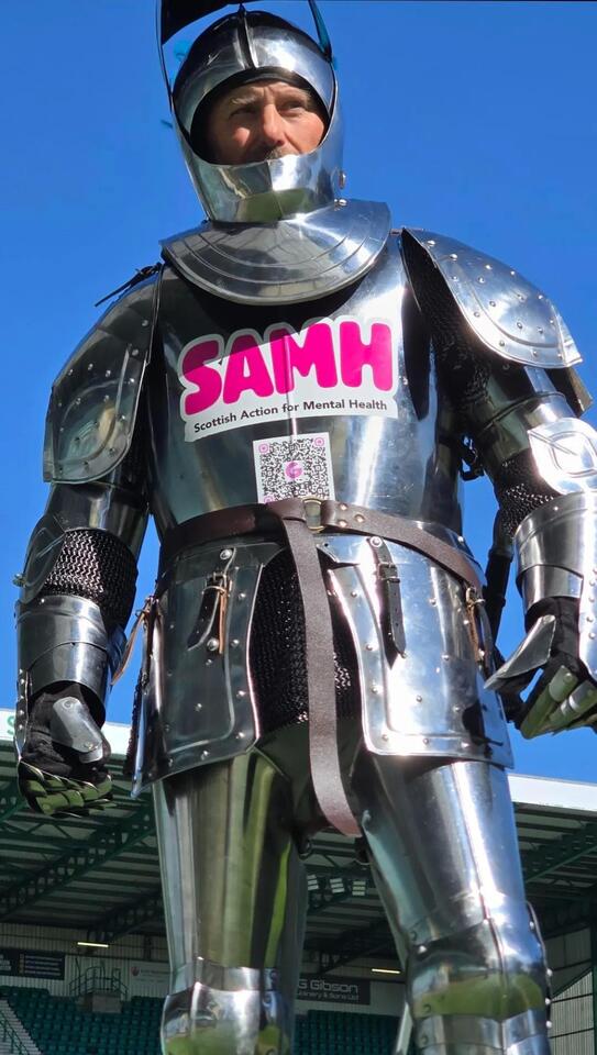 A chink in your armour is OK, says marathon runner supporting mental ...