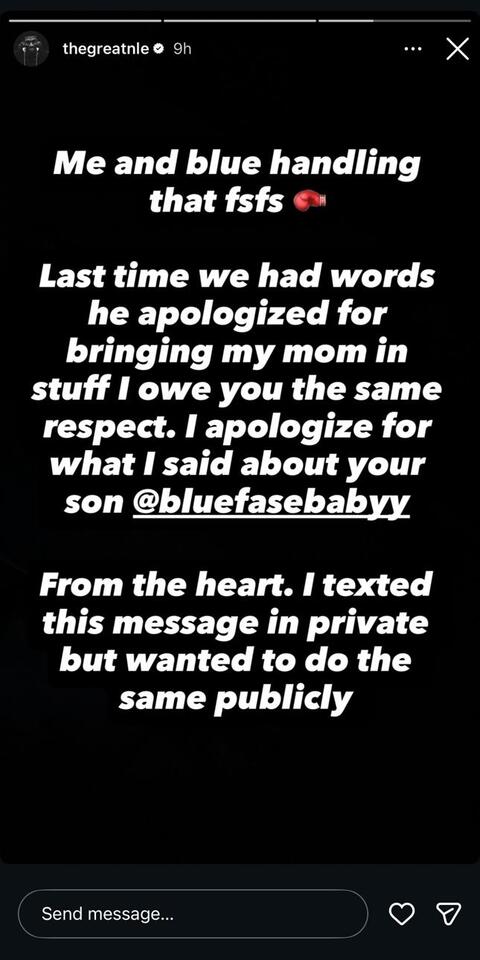 NLE Choppa Publicly Apologizes to Blueface After Bringing His Son Into ...