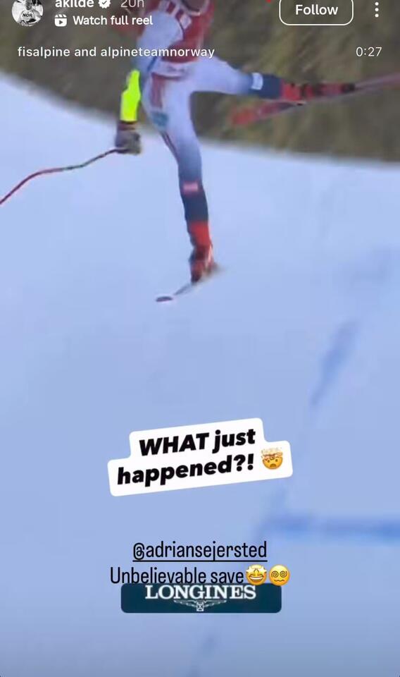 Mikaela Shiffrin’s Fiancé Aleksander Kilde Reacts as Norwegian Teammate ...