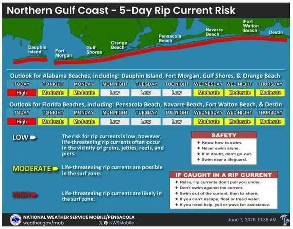 Heat And Marine Hazards Greet Families At The Gulf Coast Beaches ...