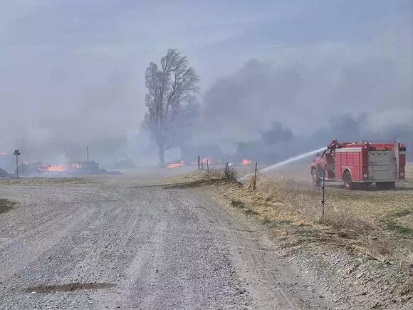 Downed power line causes Haystack fire in Hamer - NewsBreak