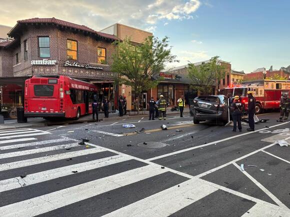 Metrobus Slams Into DC Restaurant, Ends Up Lodged Inside Building ...