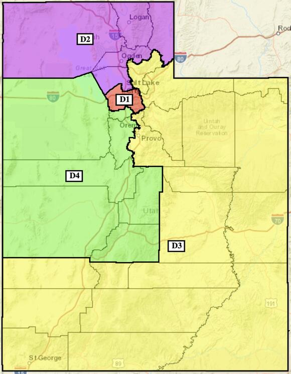 Redistricting ruling: Utah judge picks plaintiffs’ congressional map ...