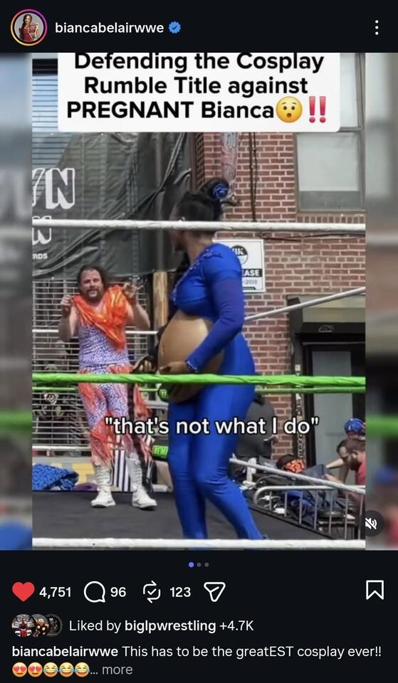 Bianca Belair Pregnancy Cosplayer Becomes Wrestler, WWE Star Reacts ...