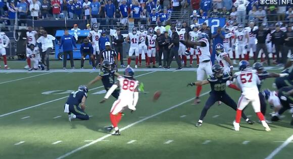 Giants block kick, return it for touchdown to seal wild win over ...