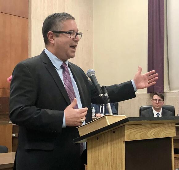 Mayor of Parma Tim DeGeeter addresses attempted flamingo statue theft ...