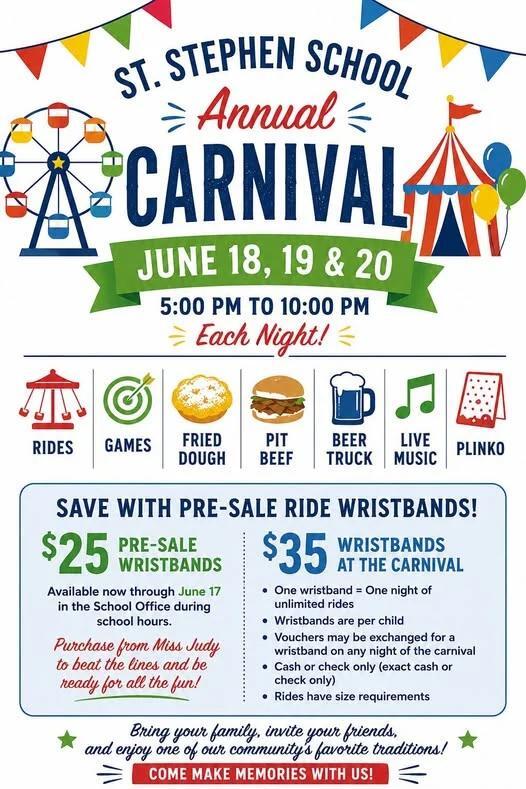 St. Stephen School Carnival returns to Kingsville this weekend - NewsBreak