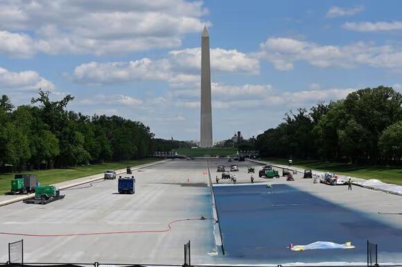 ‘86 47’ graffiti appears on Lincoln Memorial Pool following Trump DOJ ...