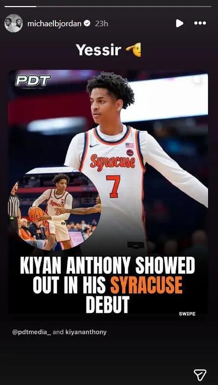 Kiyan Anthony Receives Messages From LeBron James, Michael B. Jordan ...