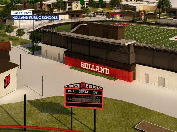 New stadium to bring on-campus football games to Holland Public Schools ...