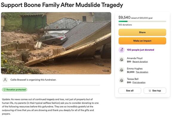 Horrifying video shows mudslide tear through NC home during deadly ...