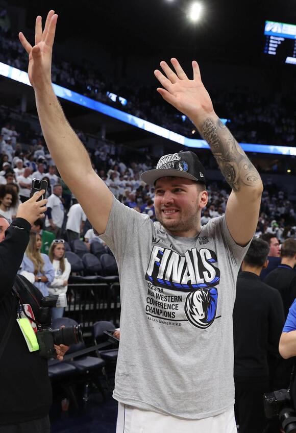 Luka Doncic unleashes ‘motherf–ker’ taunt at fan as Mavericks punch NBA ...