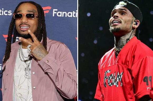 Chris Brown drops diss track aimed at Quavo and mocks Migos rapper over ...