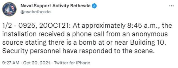 Maryland military base that houses Walter Reed Medical Center put on ...