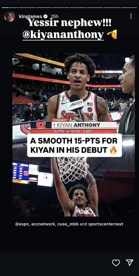 Kiyan Anthony Receives Messages From LeBron James, Michael B. Jordan ...
