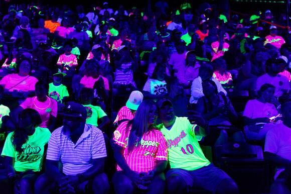 Glow-in-the-dark ‘Cosmic Baseball’ game goes viral - NewsBreak