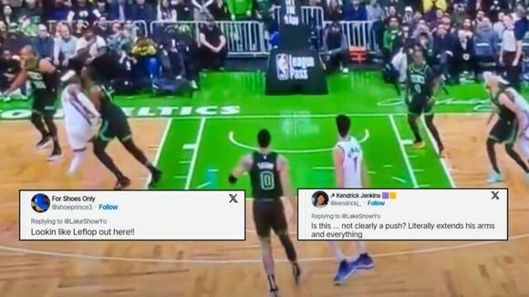 Social Media Erupts In Debate As Slow-Mo Footage Of Jaylen Brown’s Foul ...