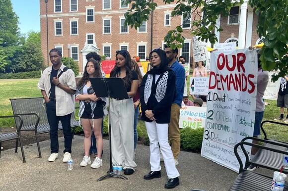 Pro-Palestinian protesters at Virginia Tech challenge university’s ...