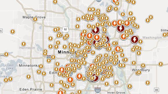 Severe storm damage: 35,000 without power in Twin Cities, train derails ...