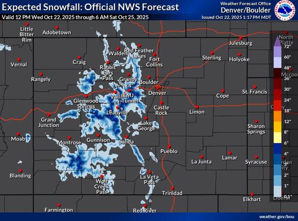 Storm likely to bring widespread snow to Colorado’s mountains – here’s ...