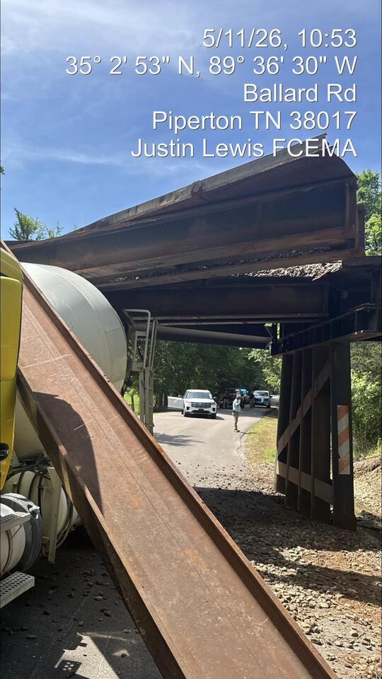 Tennessee railroad bridge collapse blamed on ‘commercial vehicle ...