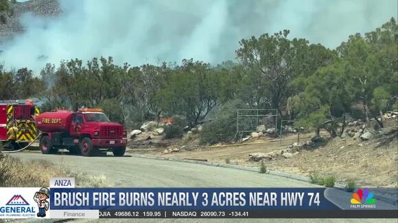 Brush Fire Near Anza Burns Nearly Three Acres, Forward Progress Stopped ...