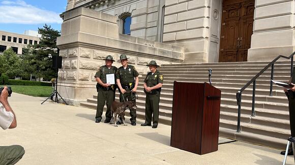 K-9s graduate from Indiana DNR Resource Protection Program
