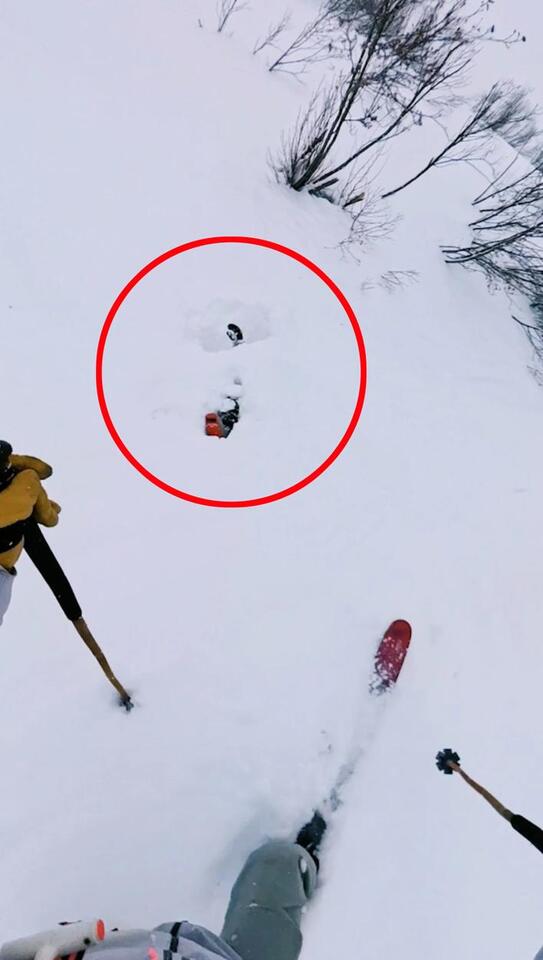 Pulse-pounding moment skier rescues man buried under avalanche— after ...