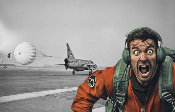 An RAF engineer got the fright of his life when the fighter jet he was ...