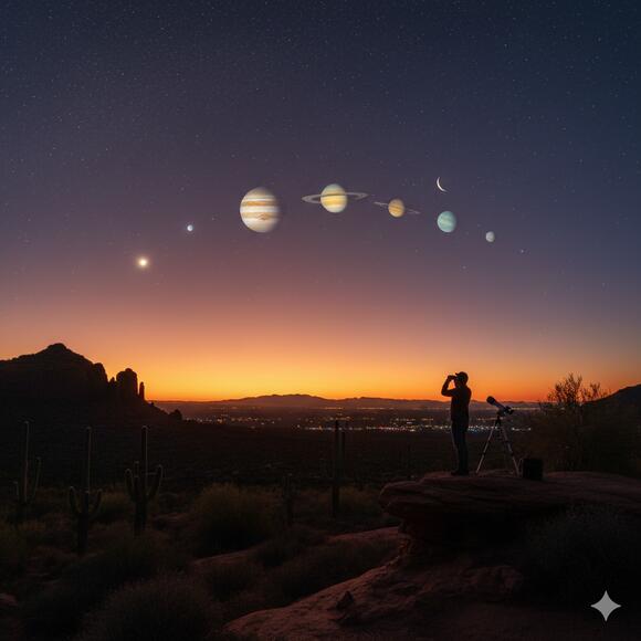A Cosmic Concourse: The Six-Planet Parade of February 2026 - NewsBreak