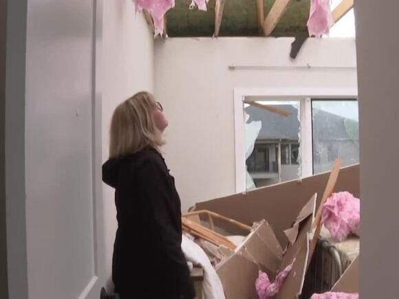 Elkhorn family's new home severely damaged; yet they feel lucky