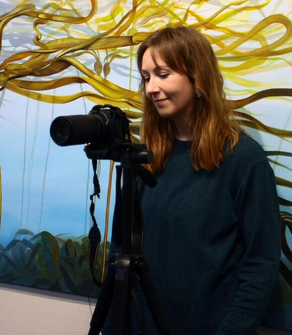 Local artist exhibiting her work