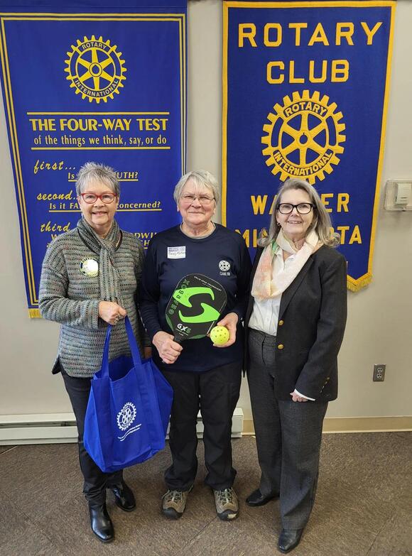Walker Rotary welcomes pickleball president