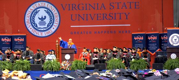Virginia State University handed out 650 degrees, including one because ...
