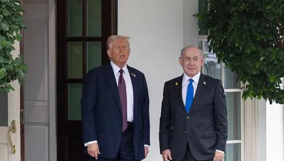 Trump & Israel Prime Minister Netanyahu Have Gaza Meeting At White ...