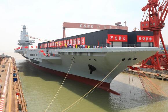 China unveils its biggest ever warship Fujian as 100,000-ton ...