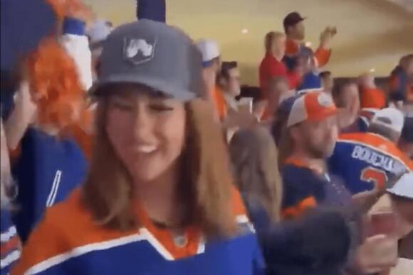 Edmonton Oilers “Good Luck Charm,” Who Flashed Hockey Crowd, Featured ...