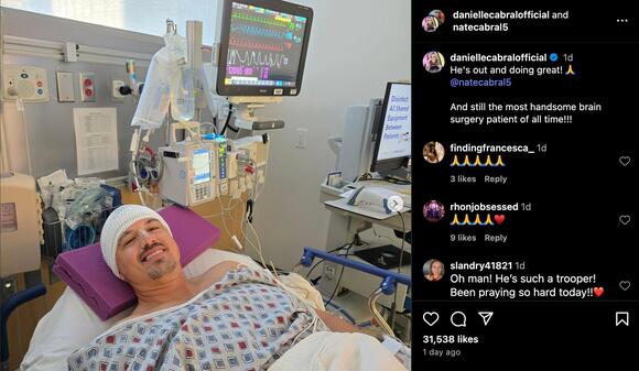 RHONJ’s Danielle Cabral Shares an Update on Husband Nate After Brain ...