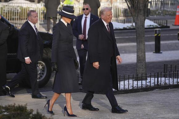 Melania Trump styles Inauguration Day outfit with a matching hat — and ...