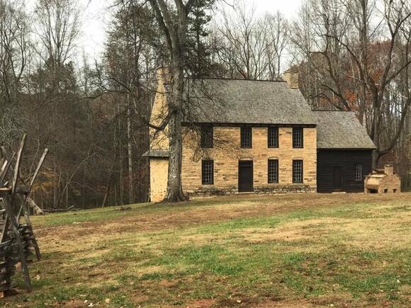 Made of stone by 1766, this 1940 photograph depicts the Michael Braun ...