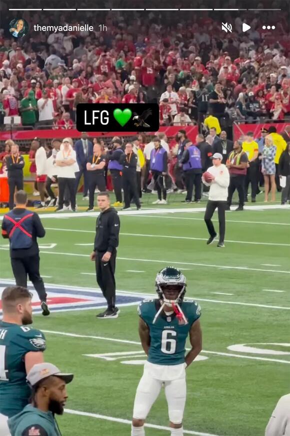 Eagles WAGs are loving first-half Super Bowl 2025 blowout - NewsBreak