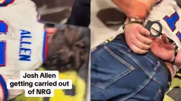 Buffalo Bills Fan Got Arrested & Carted Out of NRG Stadium on a Trolley ...