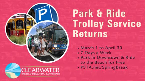 Free Spring Break Trolley Service Returns to Clearwater Beach - NewsBreak
