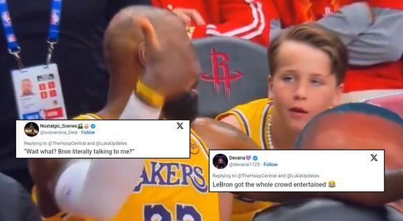 LeBron James’ Hilarious Courtside Moment Has Fans Losing It Over Kid’s ...