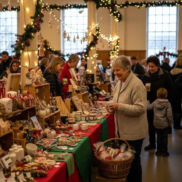 The holiday craft fair had everything - and I finished my Christmas ...