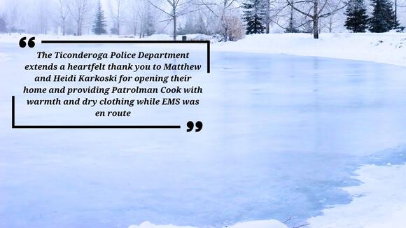 Heroic Ice Rescue in Ticonderoga Ends With a Heartfelt Thank You ...