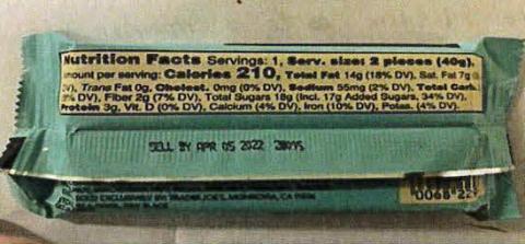 Food recall news: Bazzini LLC Voluntarily Recalls Trader Joe’s Dark ...