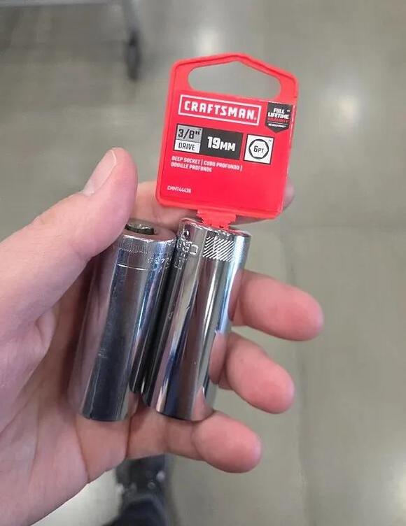 Shopper takes in a split socket, and the stamp reveals it lasted their ...