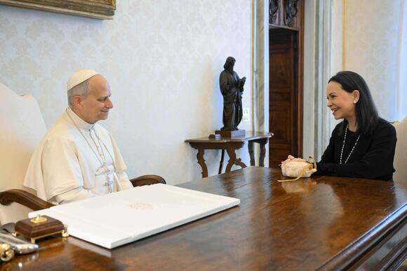 Machado urges Pope Leo to support release of Venezuelan prisoners ...