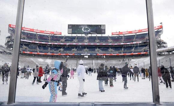Public ice skating kicks off at Beaver Stadium before hockey games ...